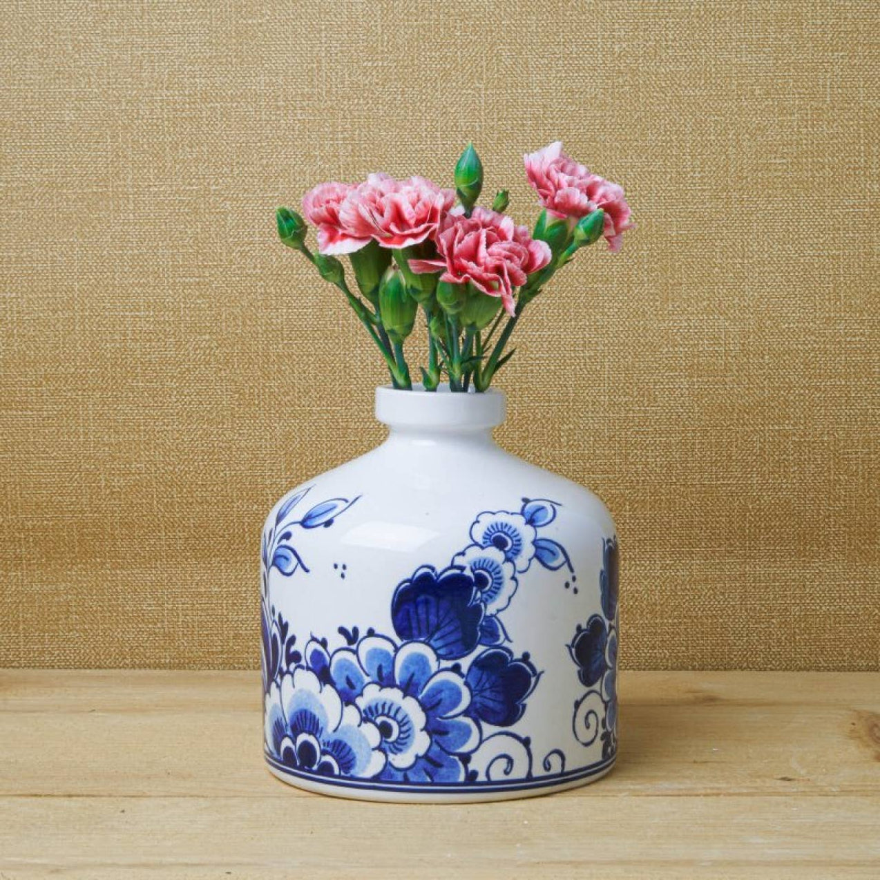 Round flower vase delft — Dutch Growers Regina
