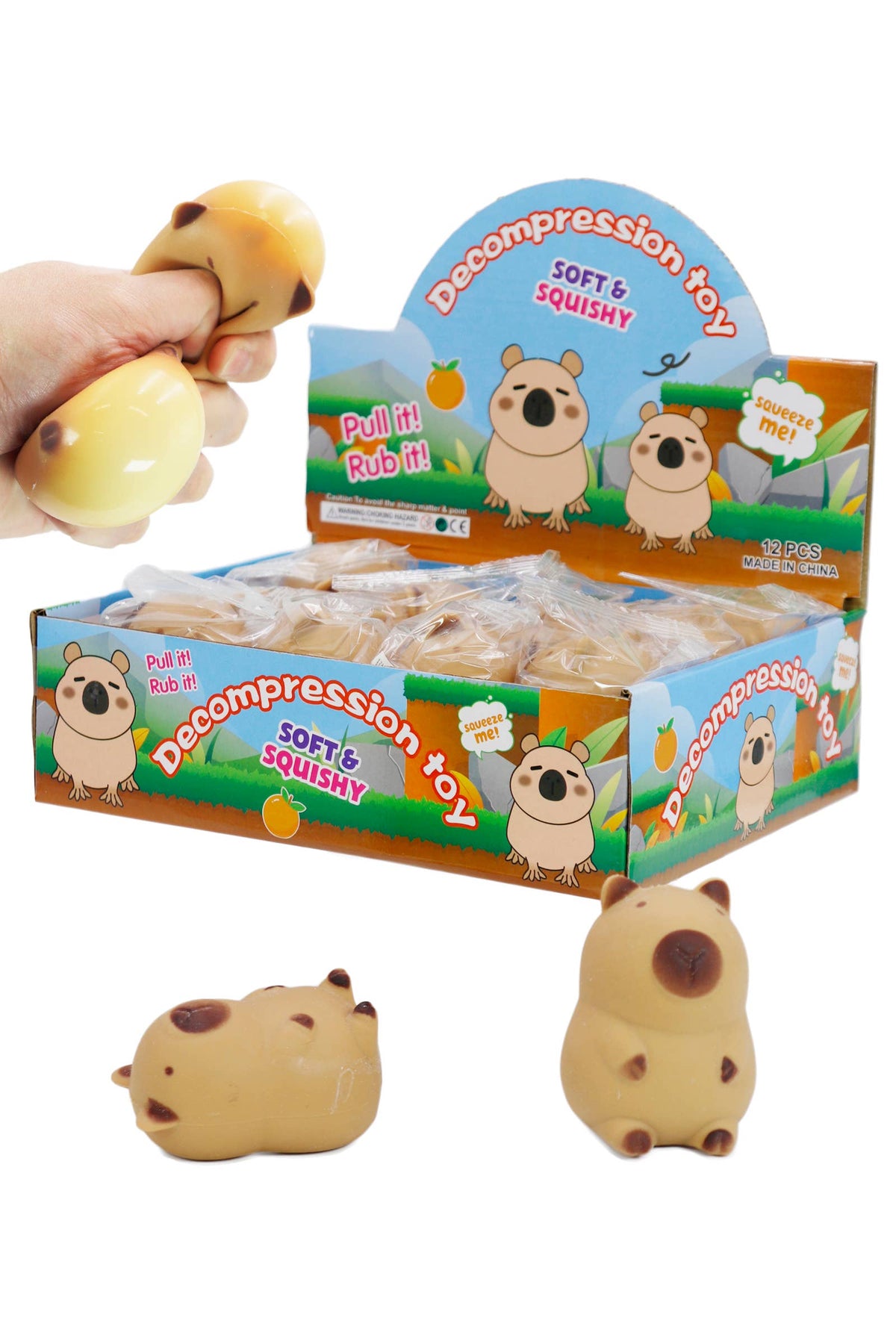 Chubby Capybara Fluffy Slime Filled TPR Squishy — Dutch Growers Regina