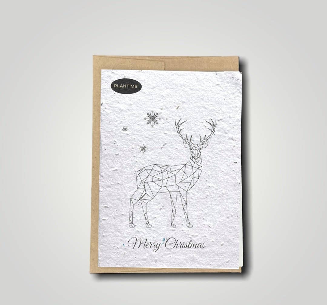 Wire Frame Reindeer Plantable Greeting Card — Dutch Growers Regina