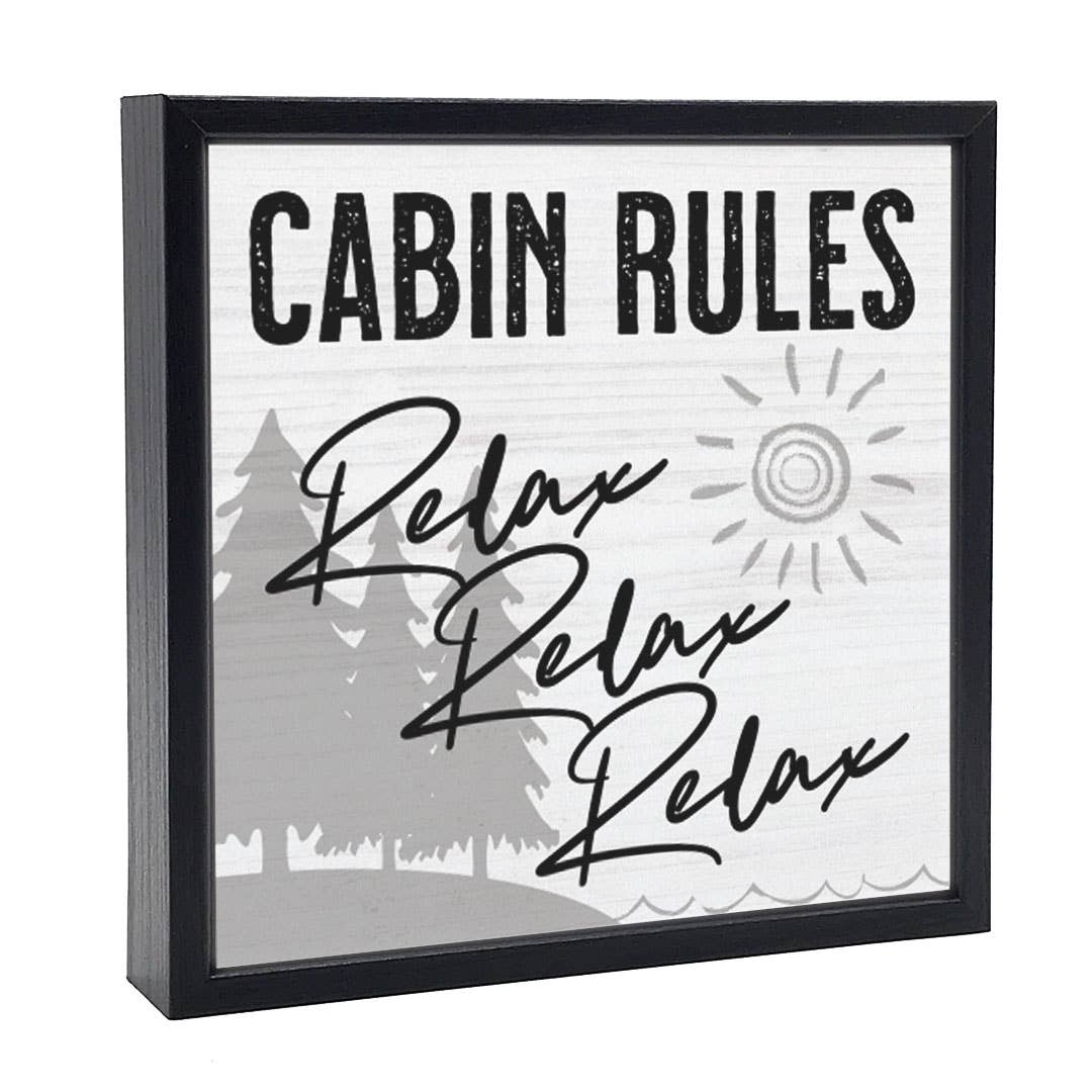 Cabin Rules | Wood Sign — Dutch Growers Regina