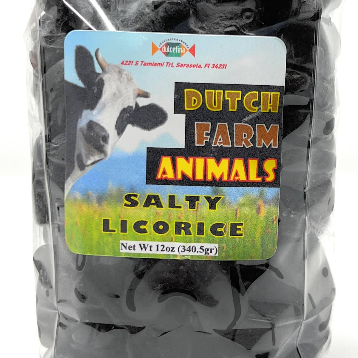 Dutch Farm Animals Black Salty Licorice 12oz Bag — Dutch Growers Regina