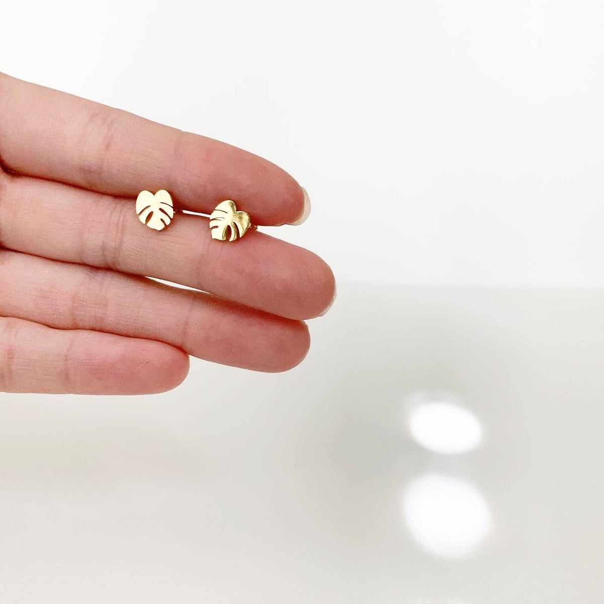 Monstera Deliciosa Plant Studs | Hypoallergenic — Dutch Growers Regina