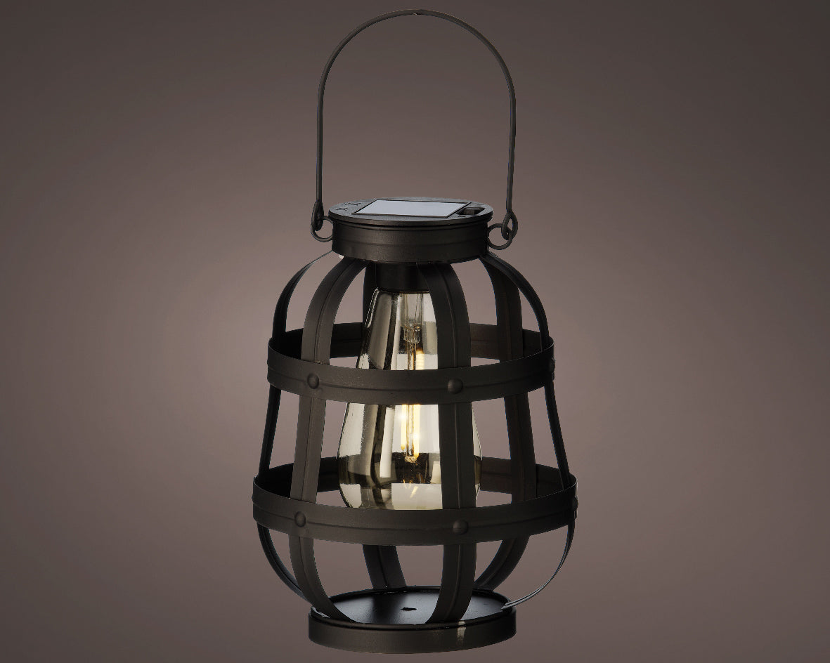 Black Metal Solar Lantern — Dutch Growers Regina